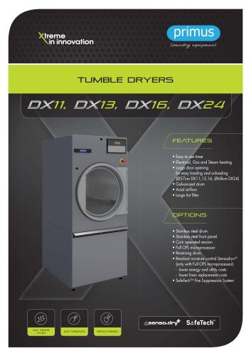 Máquina de secar roupa Primus DX | Eduardo Verde