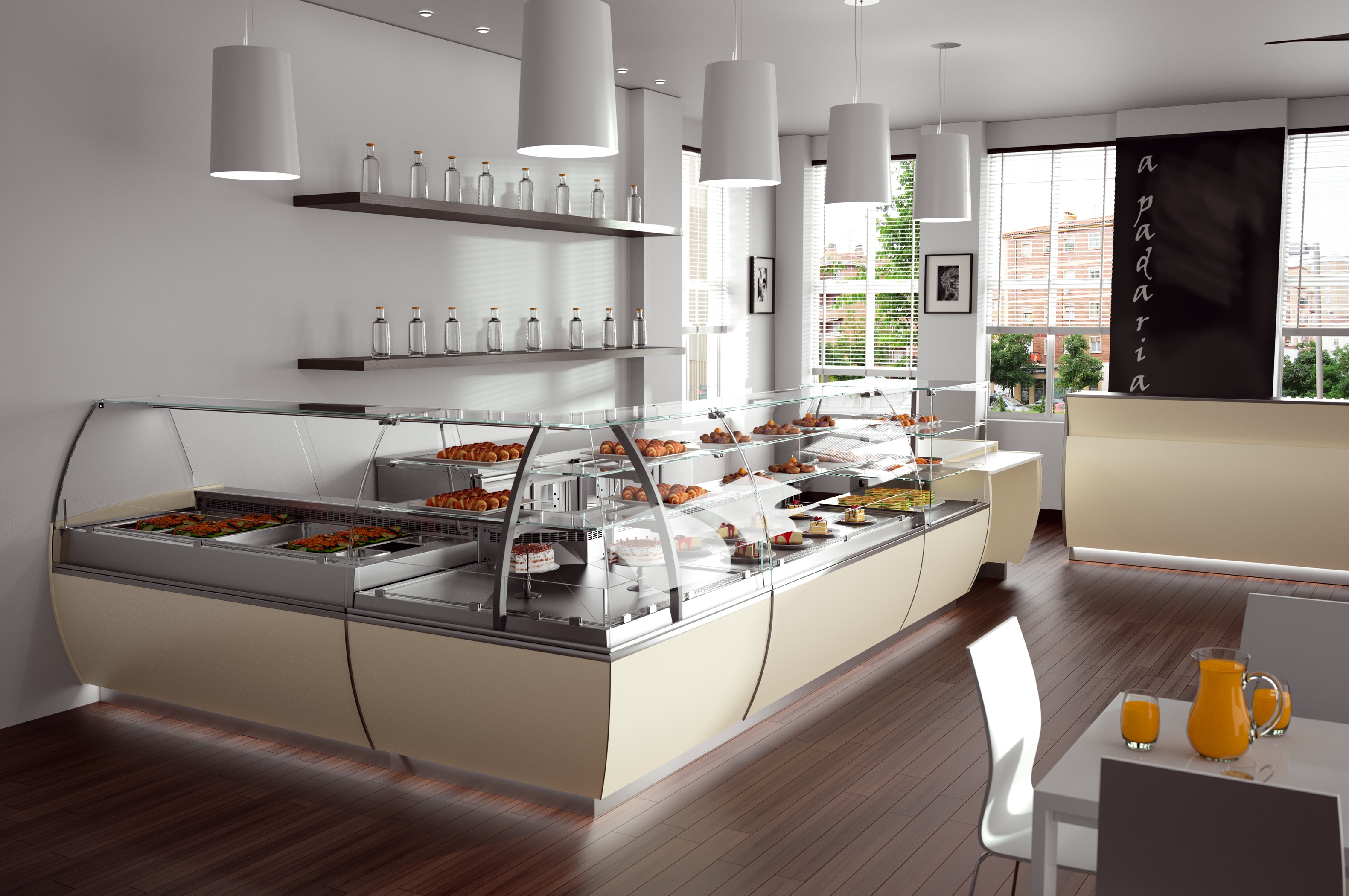 Vitrine para Pastelaria/Cafetaria Twist | Eduardo Verde